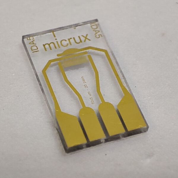 Interdigitated Microelectrode Array (IDA) - MicruX Technologies