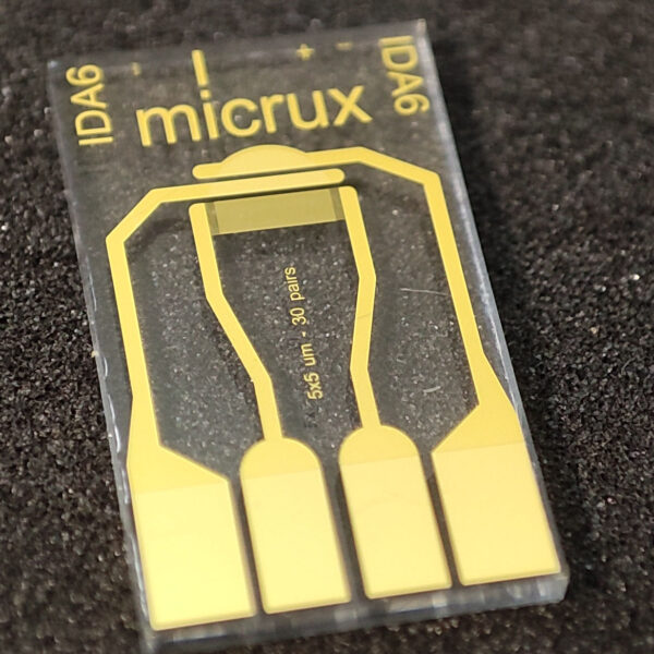 Interdigitated Microelectrode Array (IDA) - MicruX Technologies
